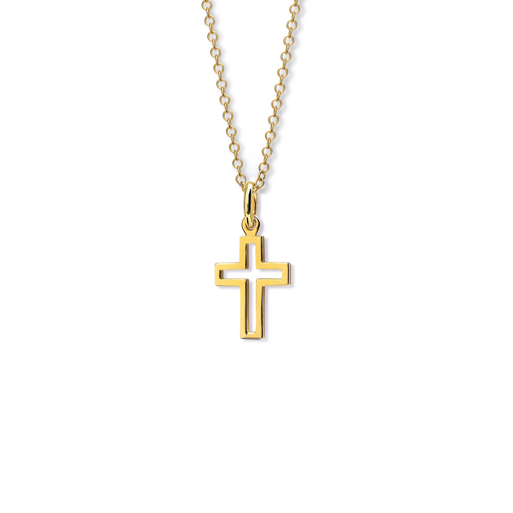 St Thomas Medium Gold Cross | Cassandra Goad