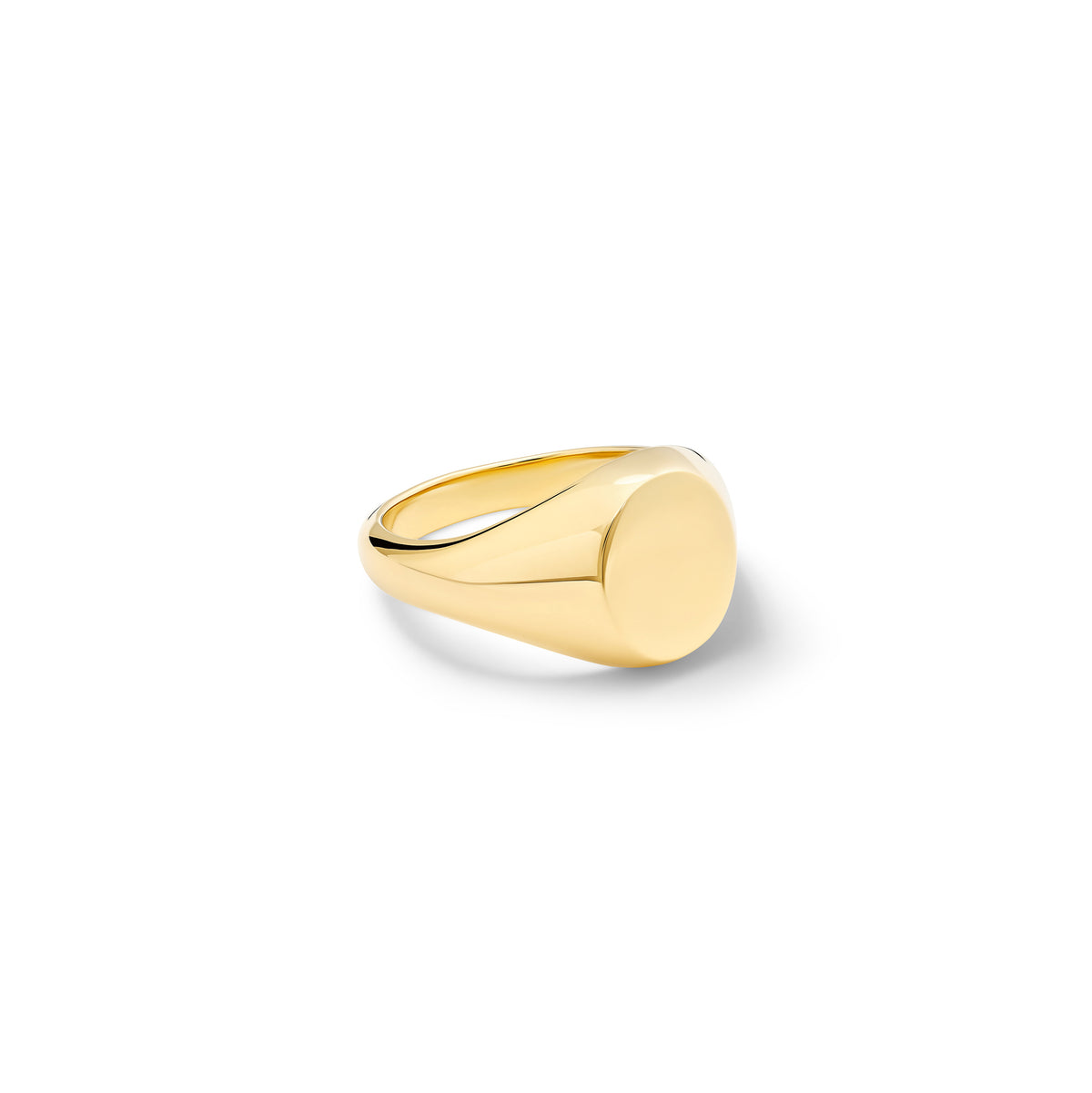 Oval Small Signet Ring Yellow Gold | Cassandra Goad